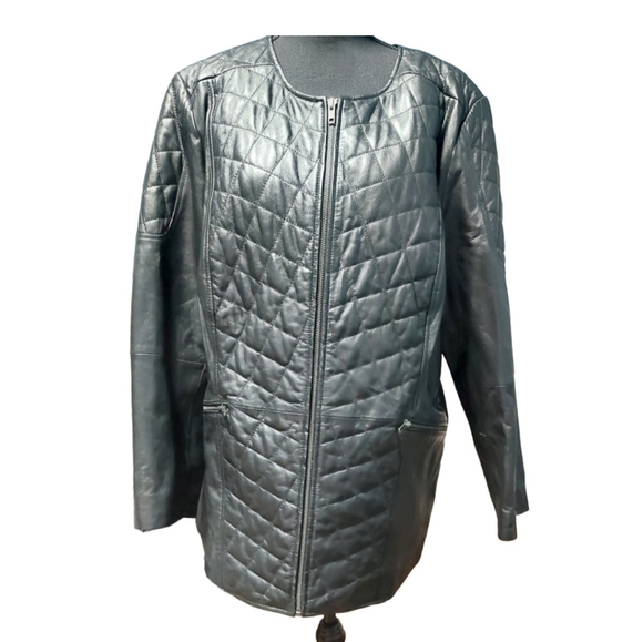 Jessica London | Jackets & Coats | Jessica London Leather Jacket | Poshmark